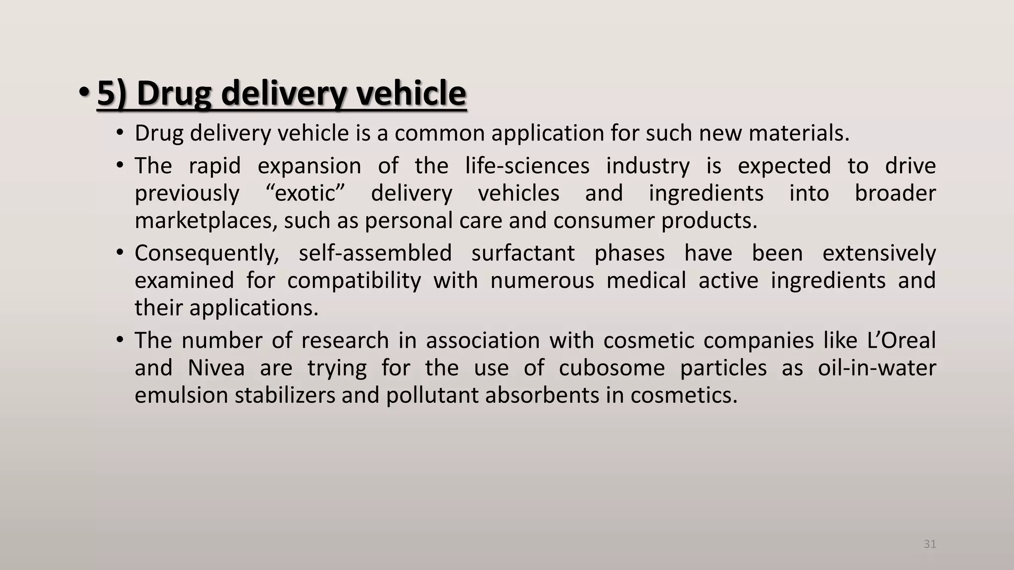 Cubosomes a drug delivery system by Shree | PDF