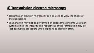Cubosomes a drug delivery system by Shree | PDF