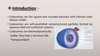 Cubosomes a drug delivery system by Shree | PDF