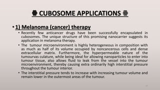 Cubosomes a drug delivery system by Shree | PDF