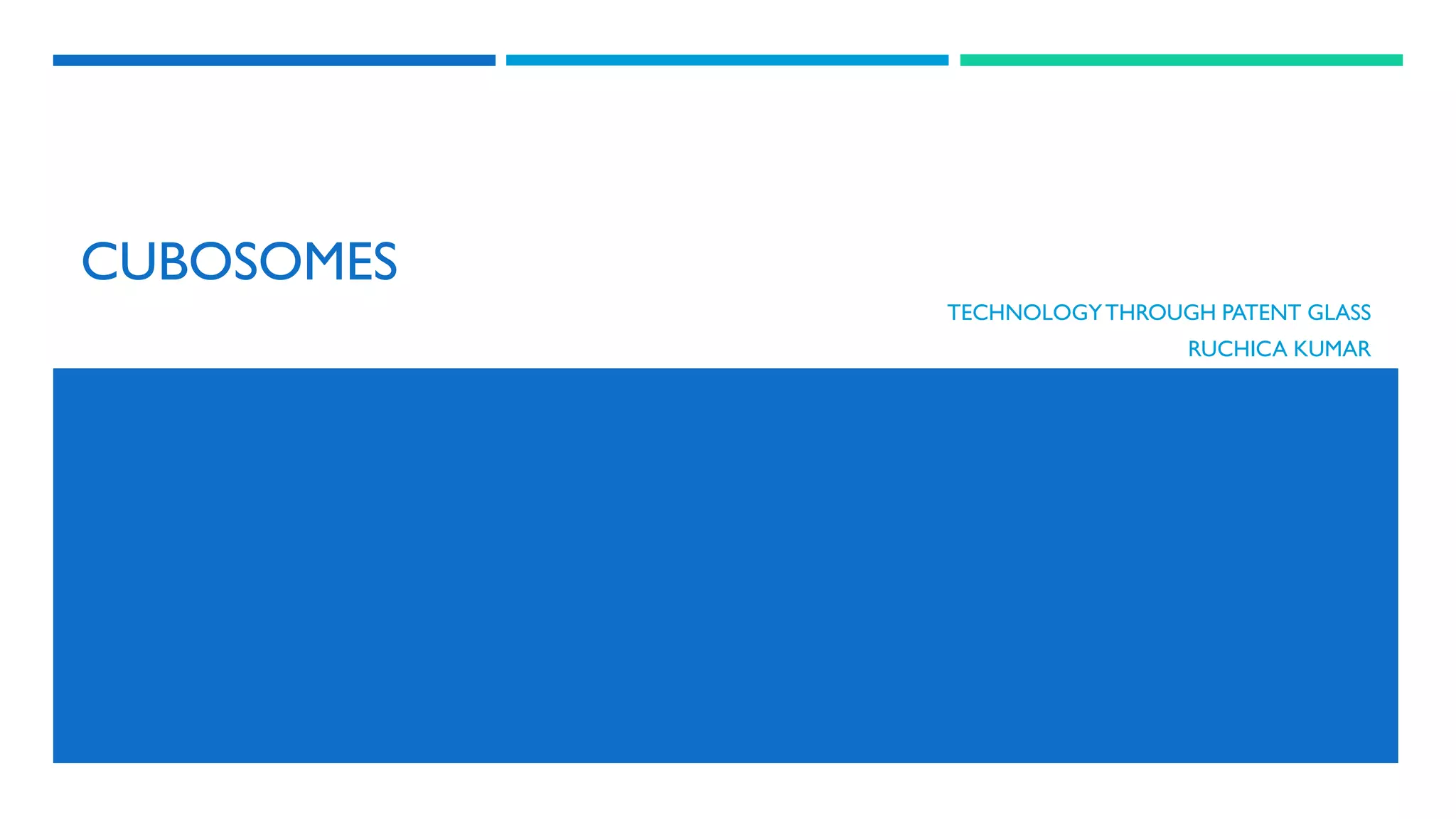 Cubosomes - Technology Landscape Overview | PDF