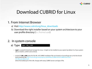 Installing CUBRID on Linux | PPTX