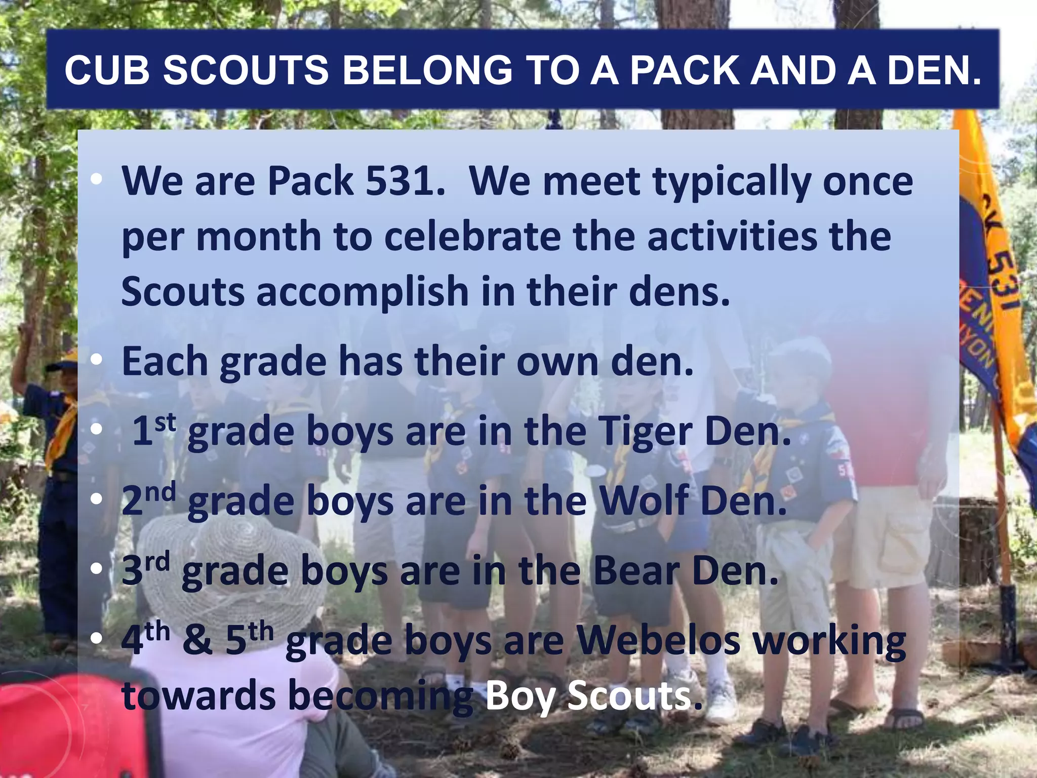 AZ Cub Scout Pack 531 intro presentation show - www.azpack531.org