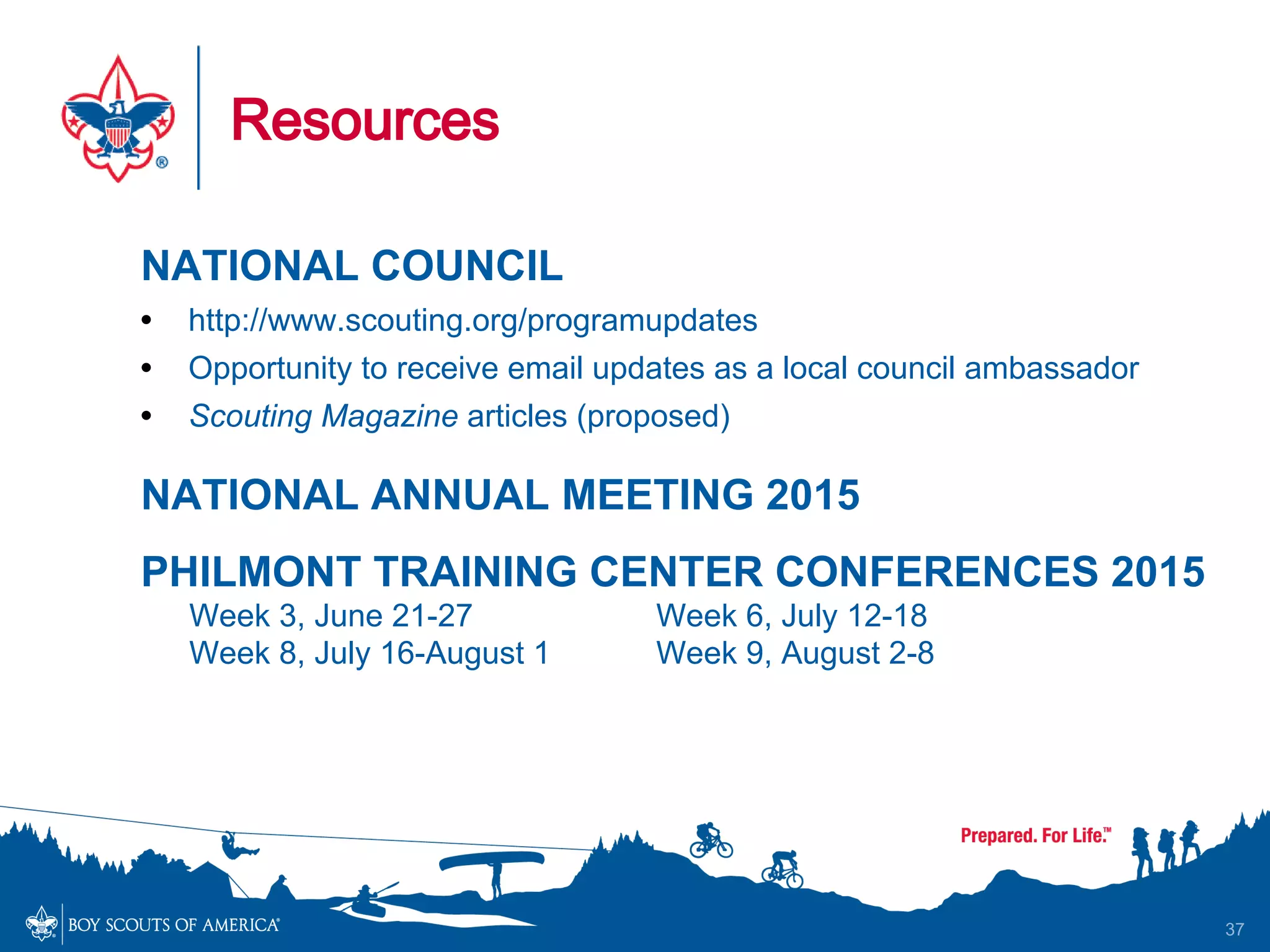 Cub Scout Program Changes - 2015 | PDF