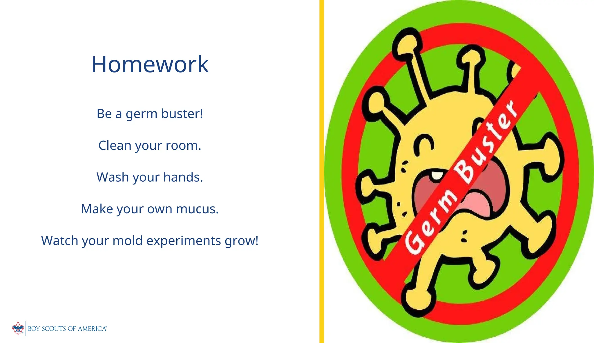 Cub Scout Germs Alive Virtual Presentation | PPT