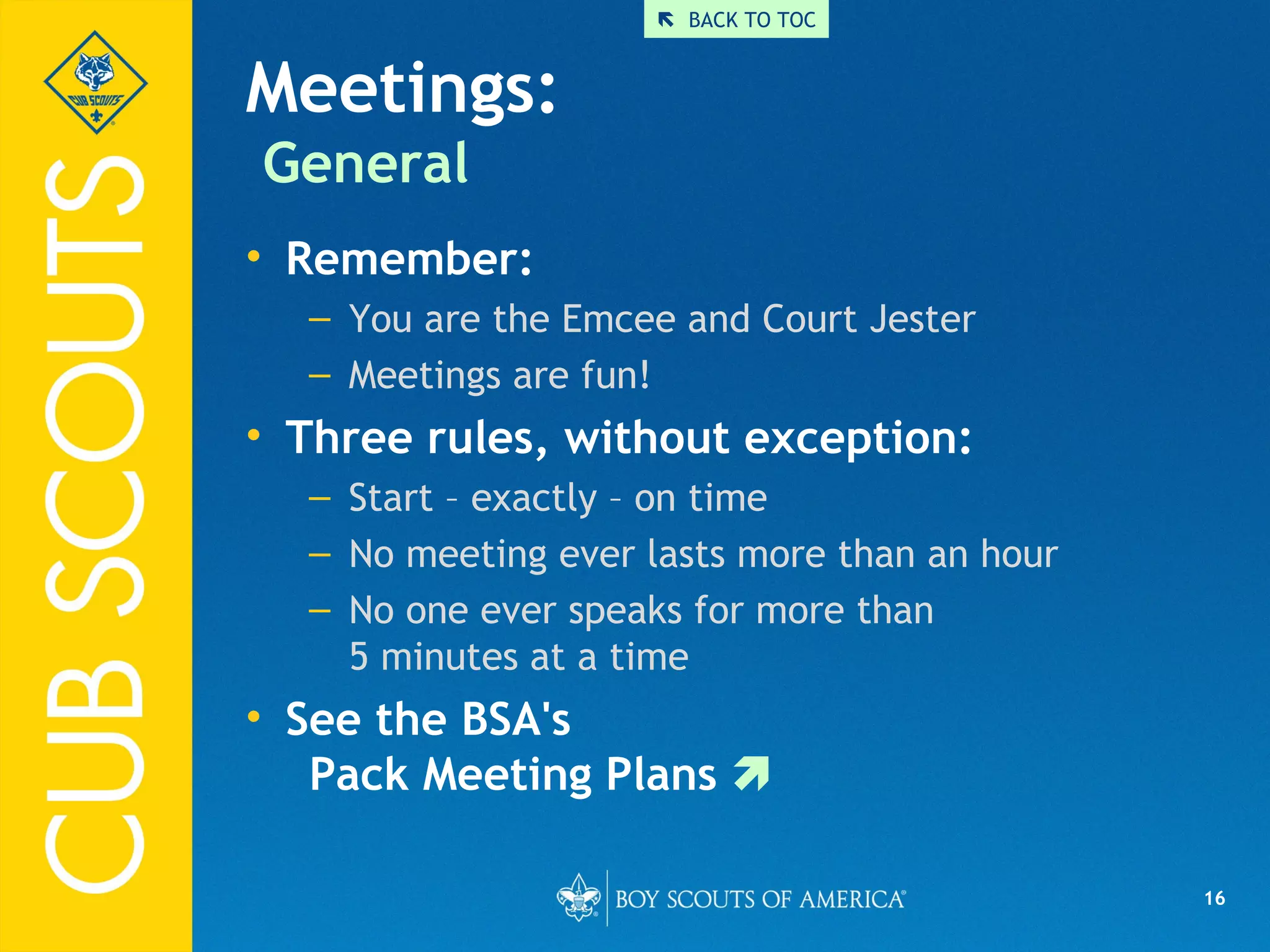 Cubmaster's Toolbox | PPT