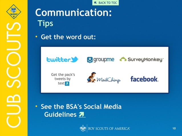 Cubmaster's Toolbox | PPT