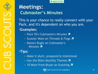 Cubmaster's Toolbox | PPT