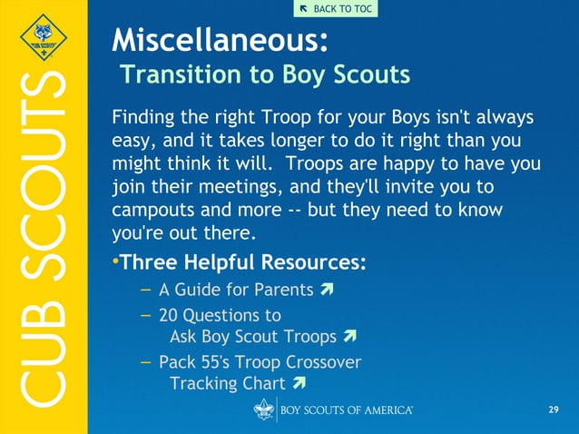 Cubmaster's Toolbox | PPT