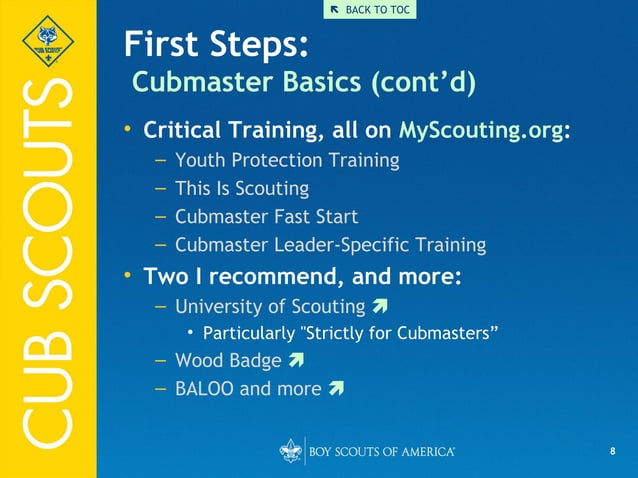 Cubmaster's Toolbox | PPT