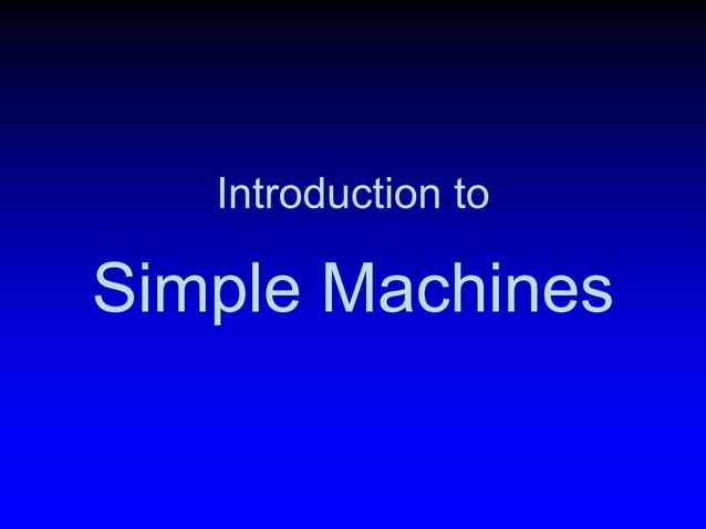 Simple Machine | PPT