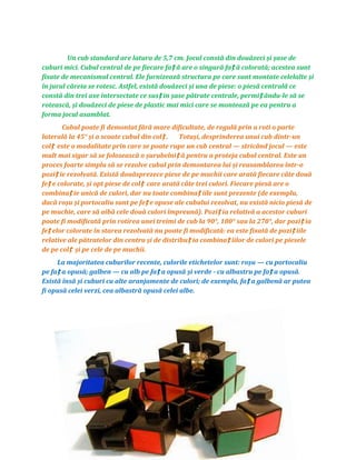Cubul rubik | DOCX