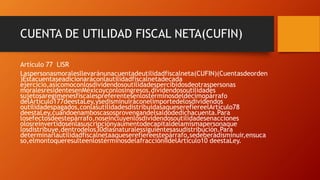 CUENTAS UFIN, CUFIN Y CUCA LIST DE PERSONAS MORALES | PPTX
