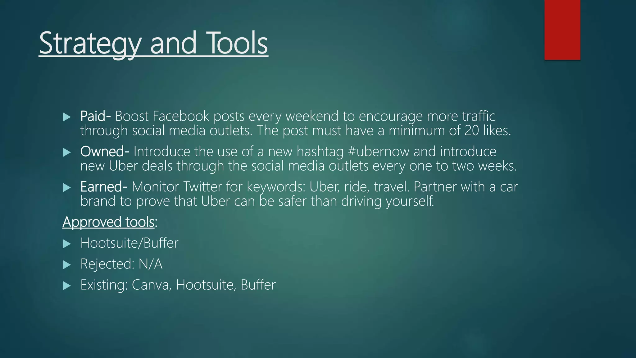 Uber's Social Media Strategy | PPTX