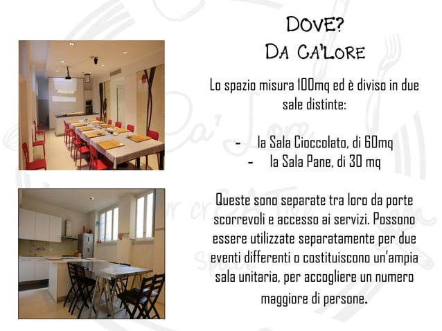 Cucinare l'autostima Ca'lore | PDF