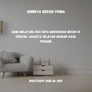 Cuci Sofa Berukuran Besar di daerah Cipedak Jakarta Selatan | PDF