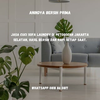 Cuci Sofa Laundry di daerah Petogogan Jakarta Selatan | PDF