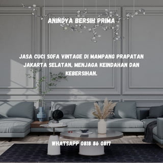 Cuci Sofa Vintage di daerah Mampang Prapatan Jakarta Selatan | PDF