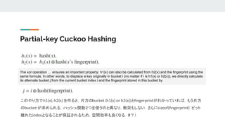 論文紹介: Cuckoo filter: practically better than bloom | PPT