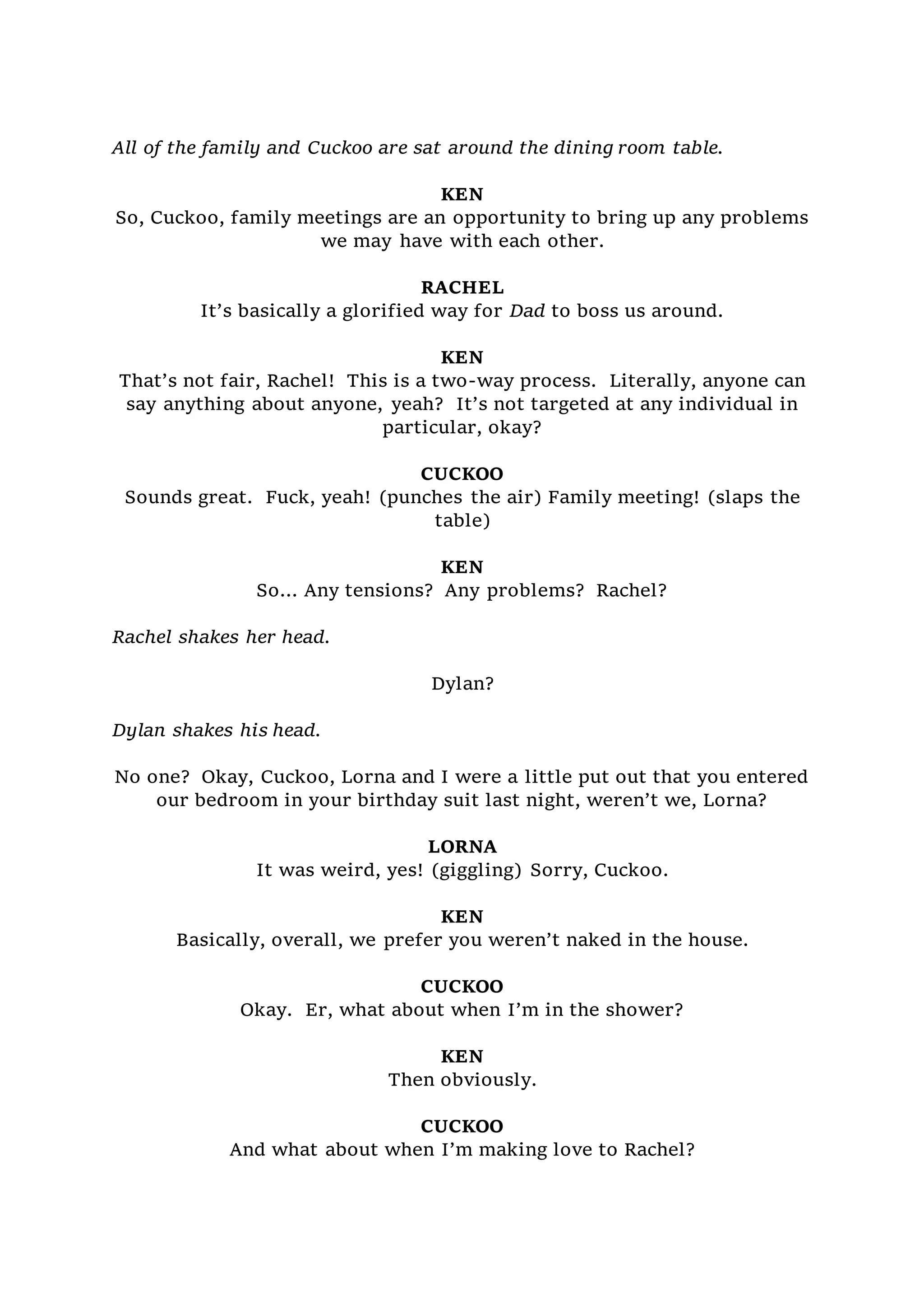 Cuckoo s1ep2 script | DOCX