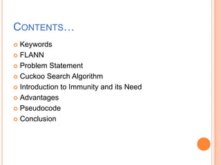 Cuckoo search algorithm | PPTX | Biological Sciences | Science
