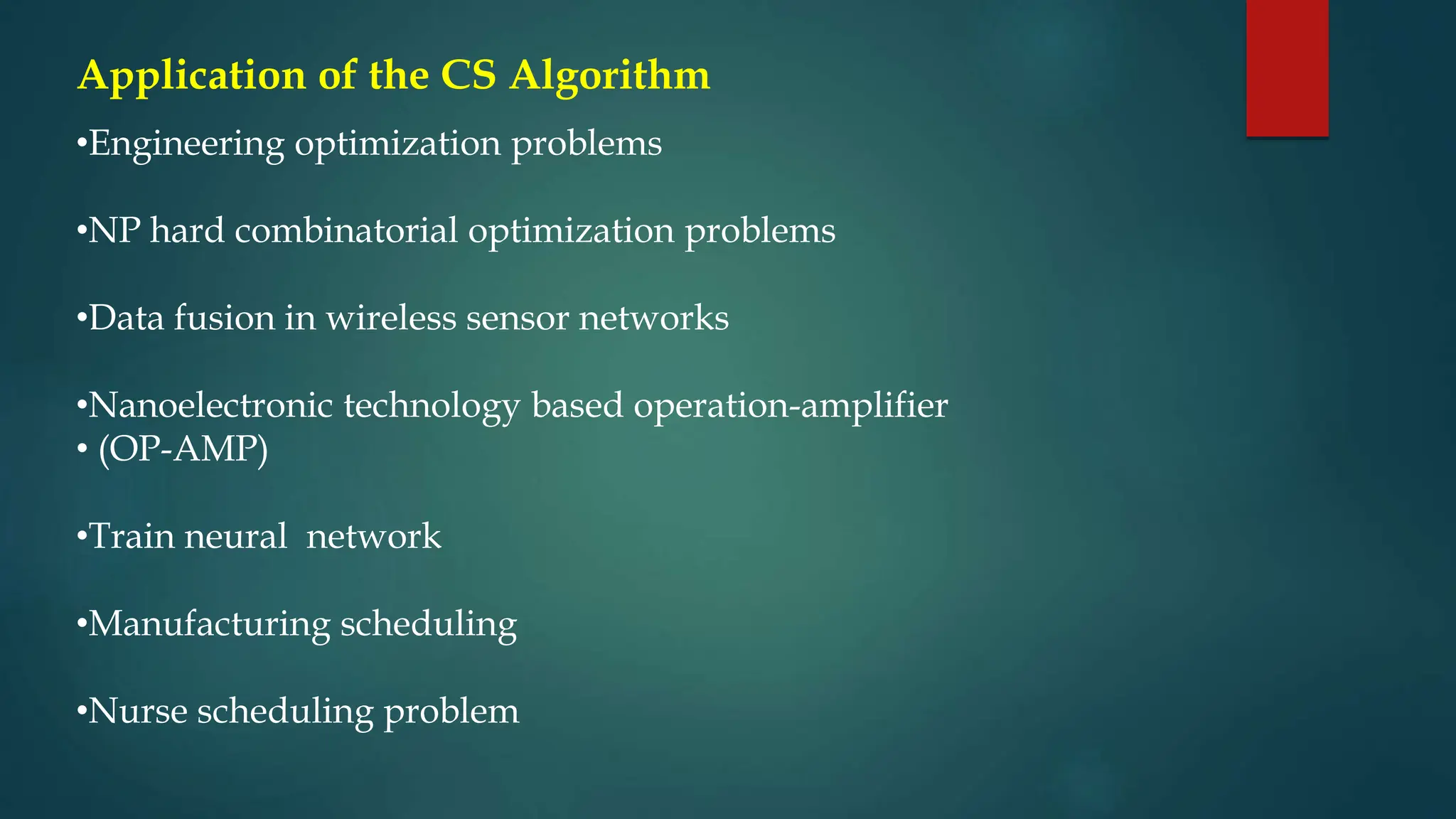 Cuckoo Search Algorithm (CSA) (Swarm Intelligence) | PPTX | Birdwatching | Hobbies & Interests