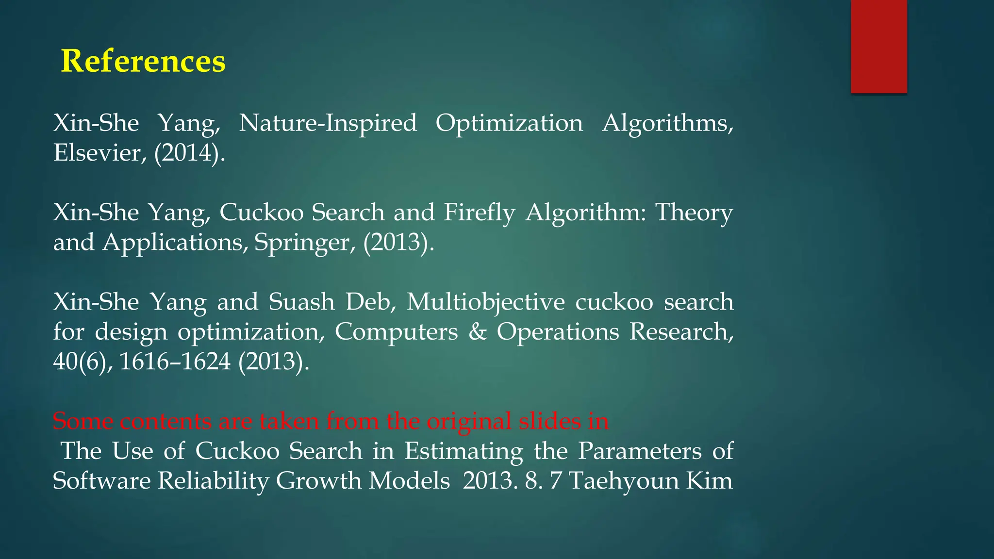 Cuckoo Search Algorithm (CSA) (Swarm Intelligence) | PPTX | Birdwatching | Hobbies & Interests