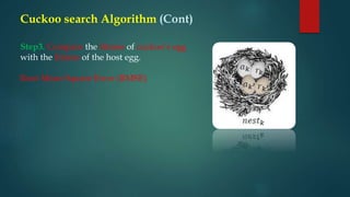 Cuckoo Search Algorithm (CSA) (Swarm Intelligence) | PPTX
