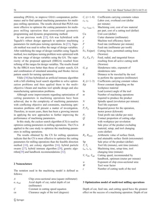 Cuckoosearchalgorithmfortheselectionofoptimalmachiningparametersinmillingoperations | PDF