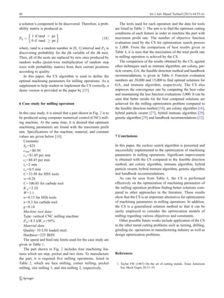 Cuckoosearchalgorithmfortheselectionofoptimalmachiningparametersinmillingoperations | PDF