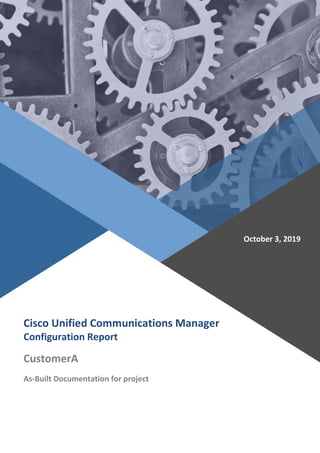 Cucm configuration and setep guide for a site | PDF