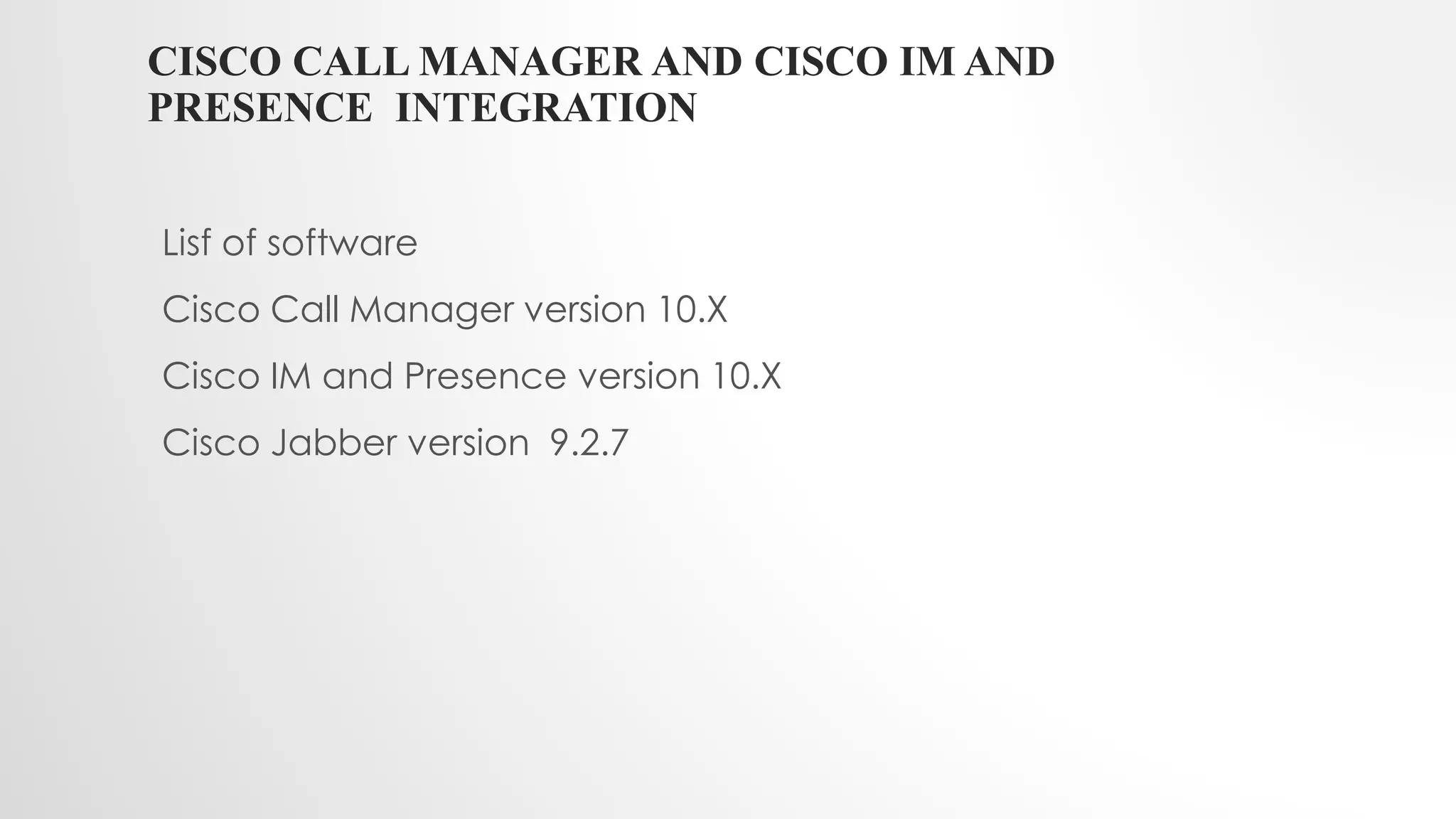 Cucm and im&presence server integration | PPT