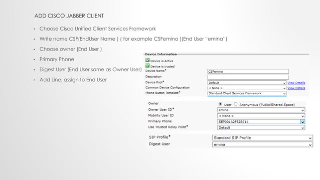 Cucm and im&presence server integration | PPT