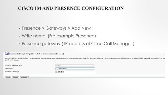 Cucm and im&presence server integration | PPT