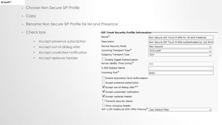 Cucm and im&presence server integration | PPTX