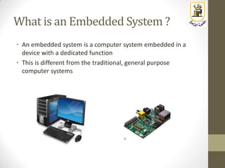 Embedded Systems: Lecture 2: Introduction to Embedded Systems | PDF