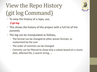 Embedded Systems: Lecture 11: Introduction to Git & GitHub (Part 2) | PPT