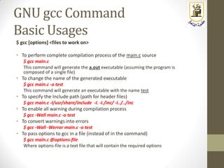 Embedded Systems: Lecture 13: Introduction to GNU Toolchain (Build Tools) | PDF