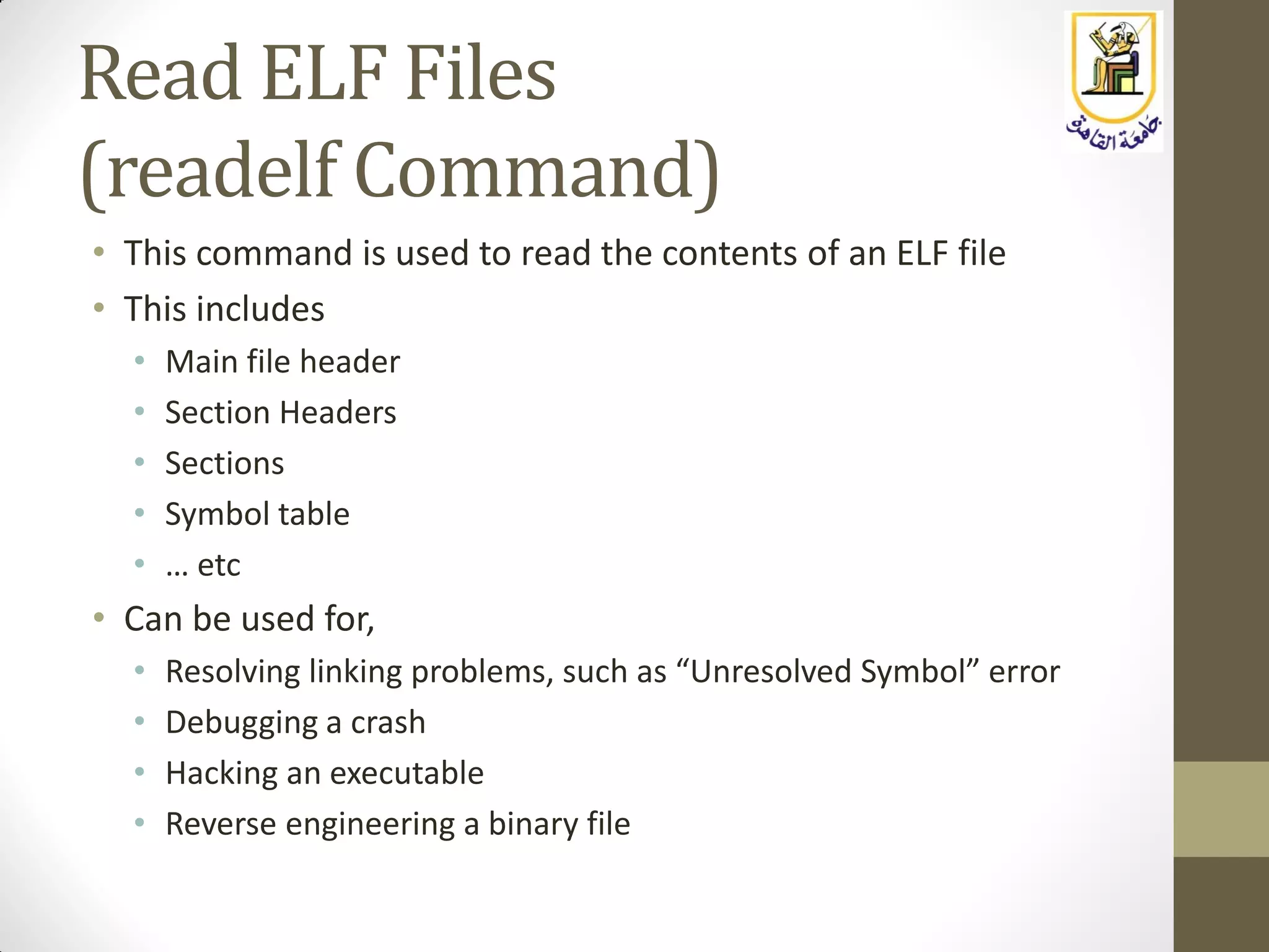 Embedded Systems: Lecture 14: Introduction to GNU Toolchain (Binary Utilities) | PDF