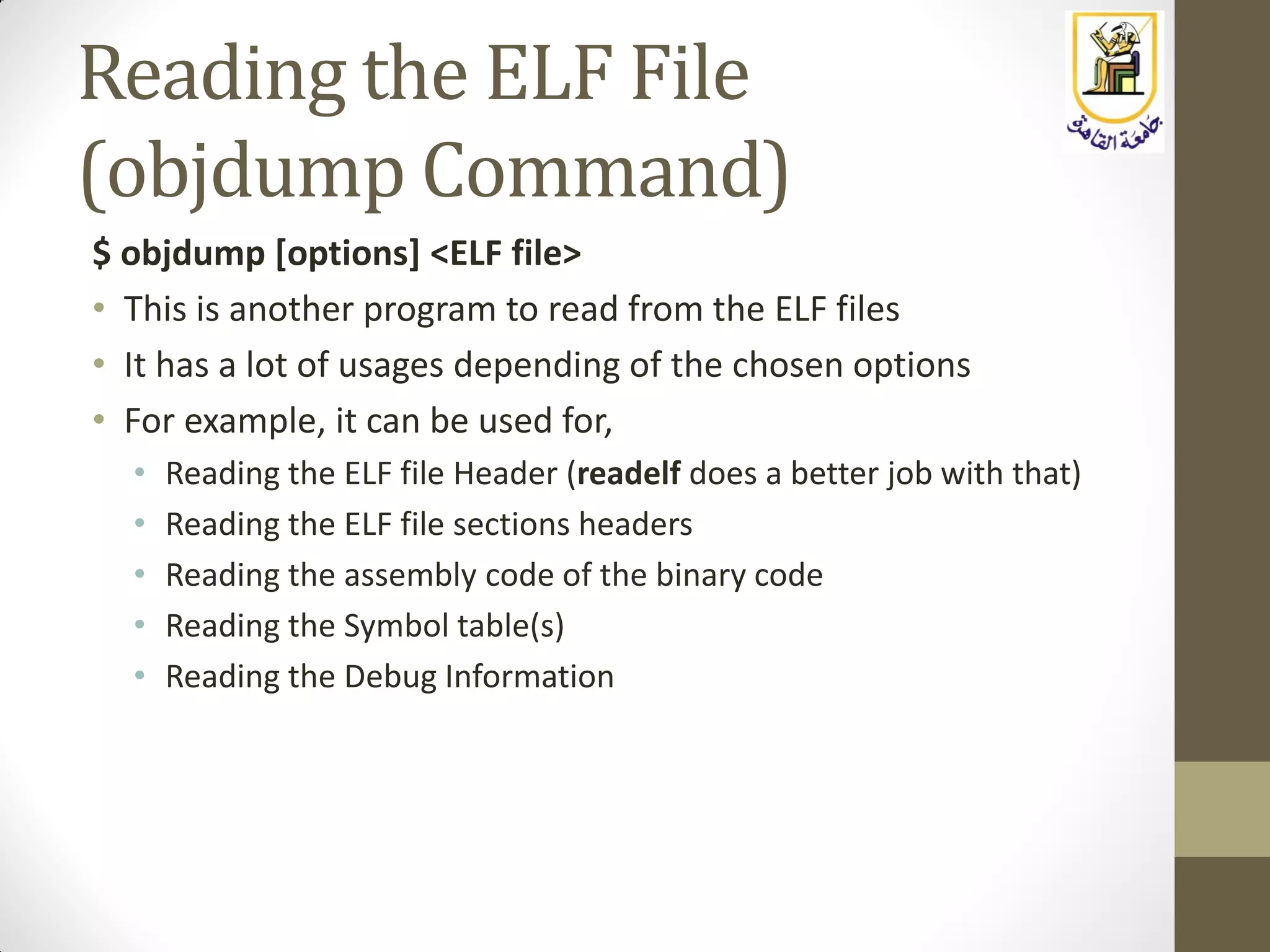 Embedded Systems: Lecture 14: Introduction to GNU Toolchain (Binary Utilities) | PDF