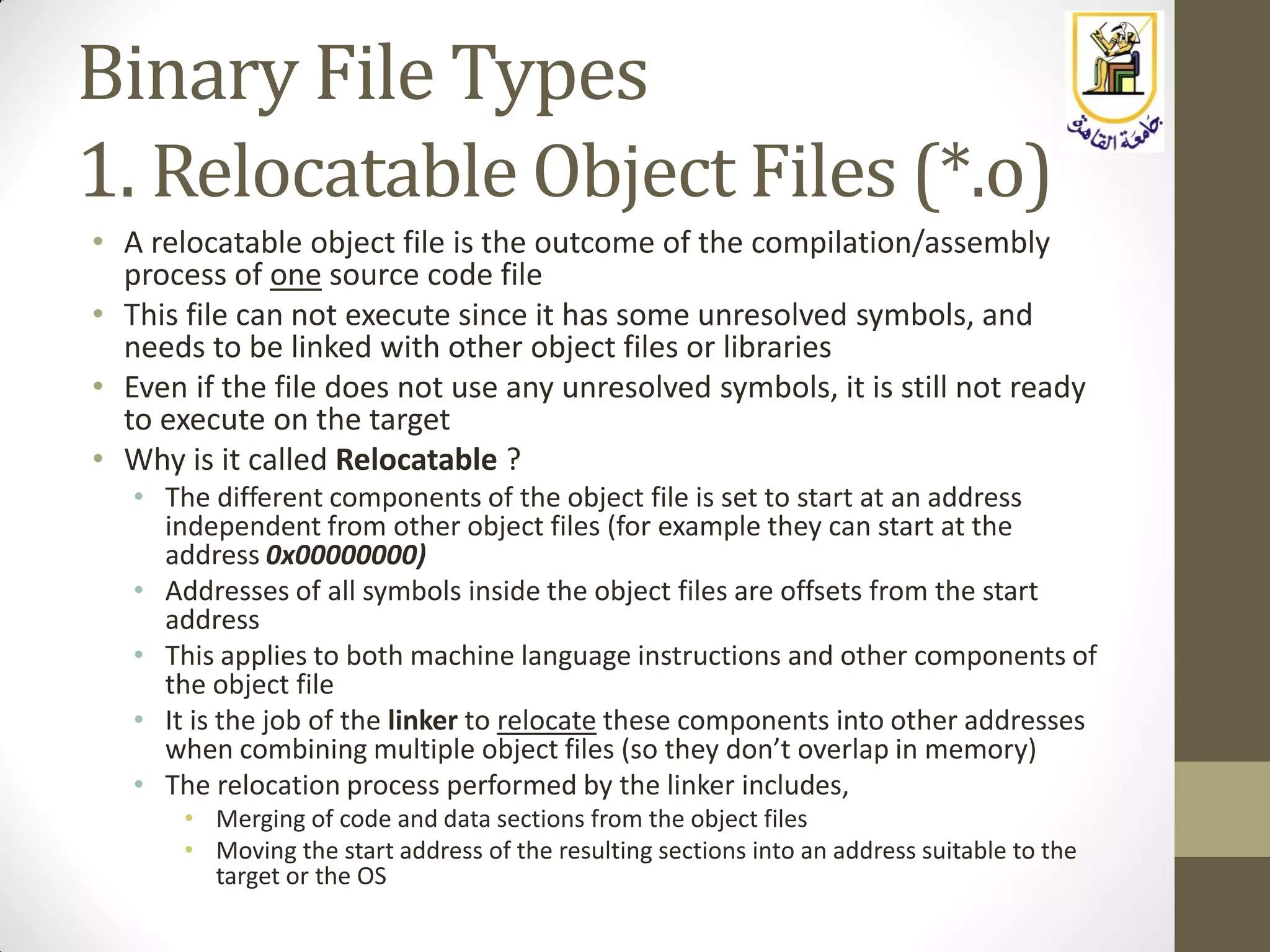 Embedded Systems: Lecture 14: Introduction to GNU Toolchain (Binary Utilities) | PDF