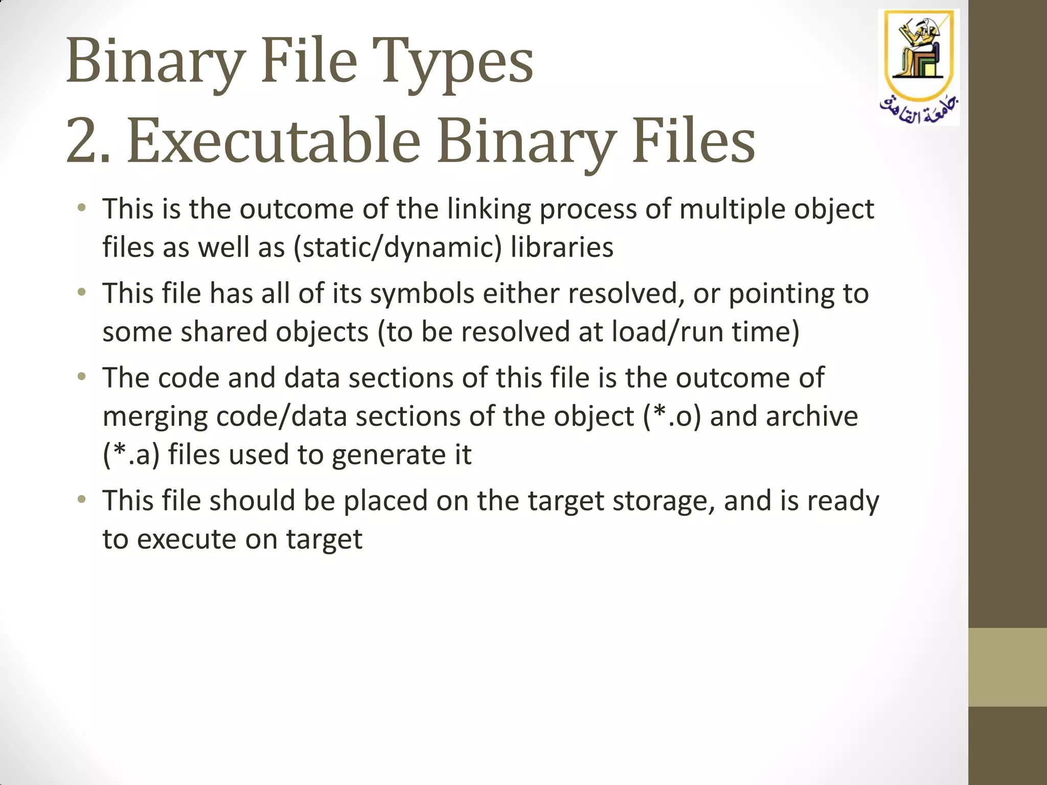 Embedded Systems: Lecture 14: Introduction to GNU Toolchain (Binary Utilities) | PDF