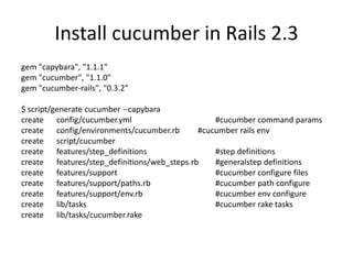 Cucumber | PPT | Free Download