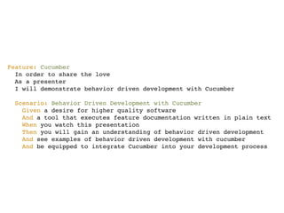 Behavior Driven Development with Cucumber | PDF