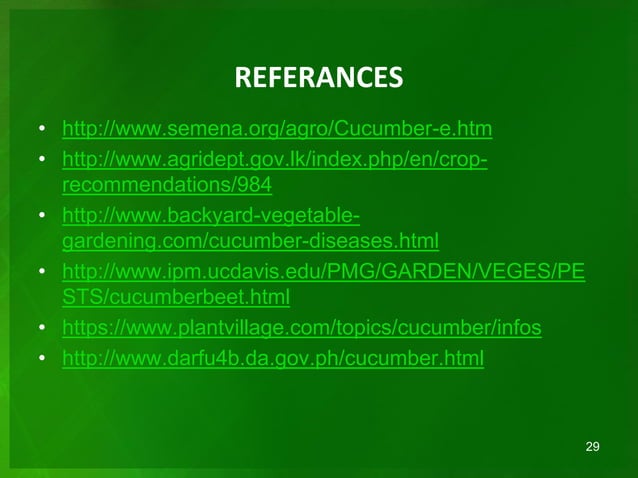 Cucumber | PPTX | Gardening | Home & Garden