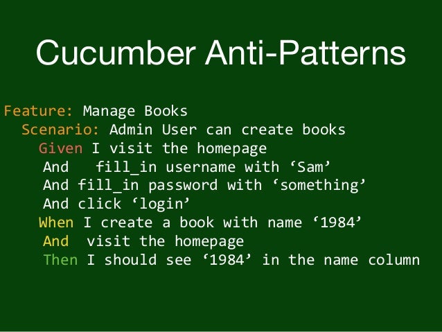 Cucumber And Bdd
