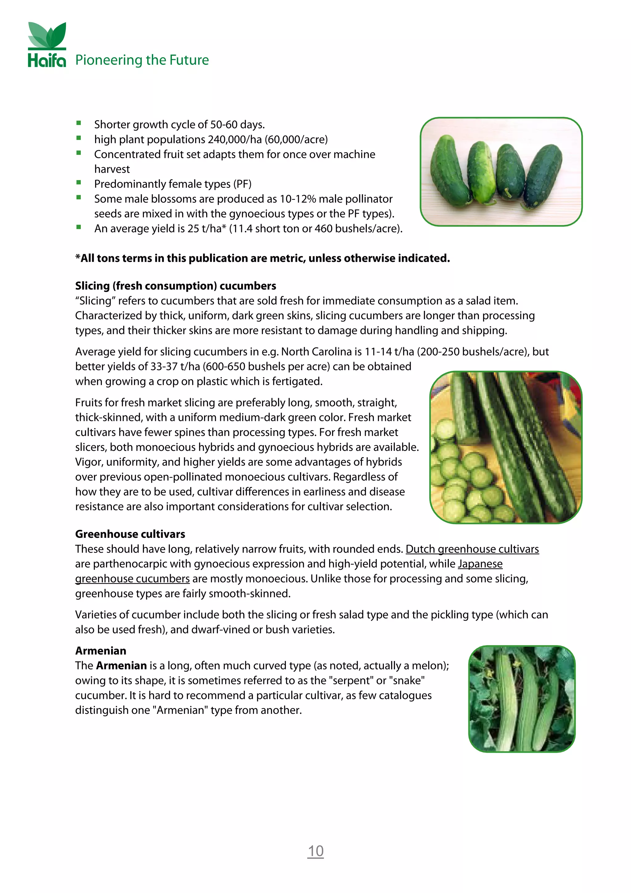 Cucumber Crop Guide - Cucumber Fertilizer | PDF