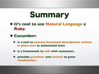 Cucumber in Practice(en) | PDF