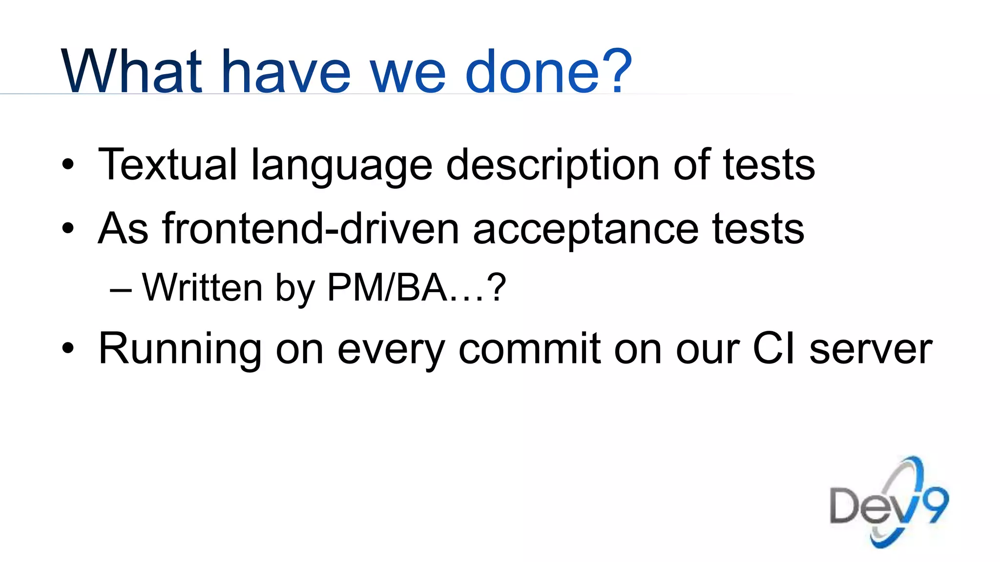 Automated Testing with Cucumber, PhantomJS and Selenium | PPTX
