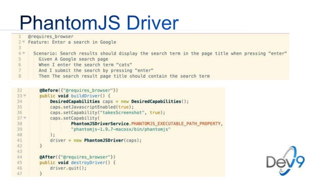 Automated Testing With Cucumber Phantomjs And Selenium Ppt
